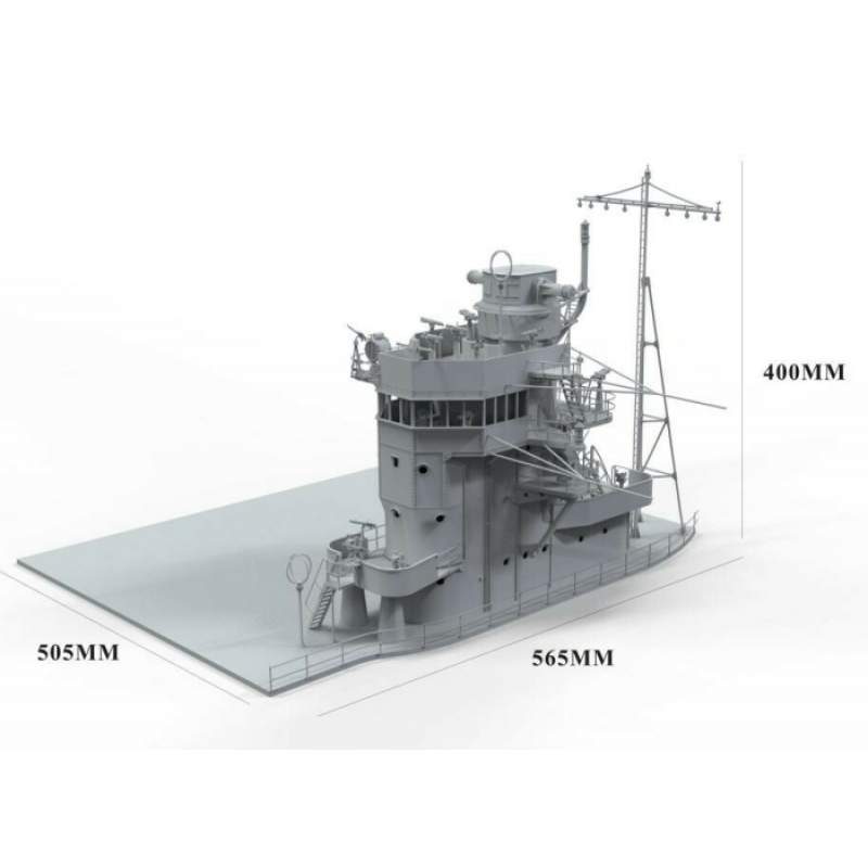 Border Model BS-002 - 1/35 Akagi Bridge w. Flight Deck (Battle of Pearl ...
