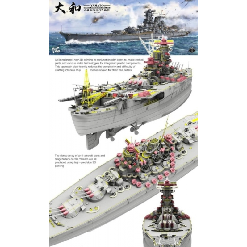 Border Model BS-004 - 1/350 IJN Battleship Yamato (April 7 1945)