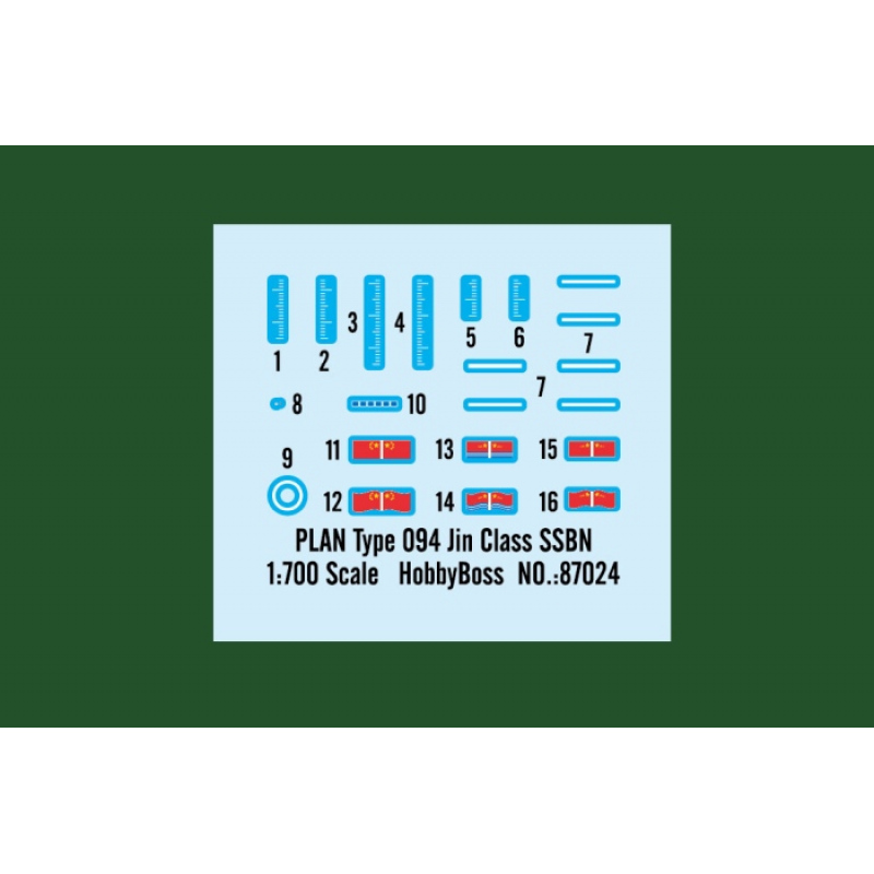 Hobby Boss 87025 - 1/700 PLAN Type 094A Jin Class SSBN