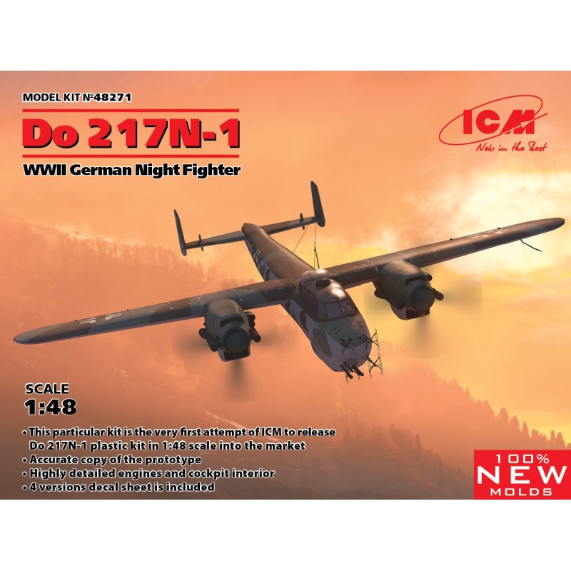 ICM 48271 - 1/48 Do 217N-1, WWII German Night Fighter
