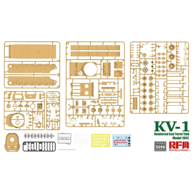 Rye Field Model RM-5056 - 1/35 KV-1 Model 1942 Reinforced Cast Turret Tank