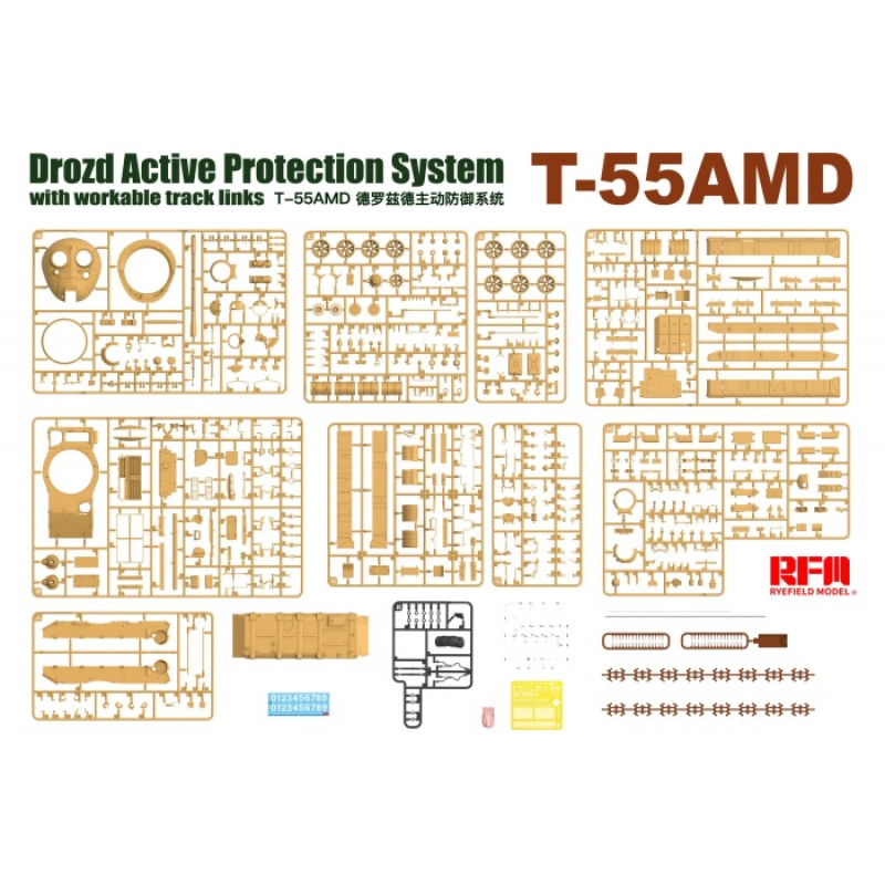 Rye Field Model RM-5091 - 1/35 T-55AMD Drozd Active Protection System