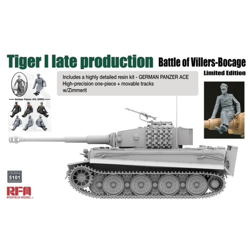 Rye Field Model RM-5101 - 1/35 Tiger I (late Prod.) 'Battle of Villers ...