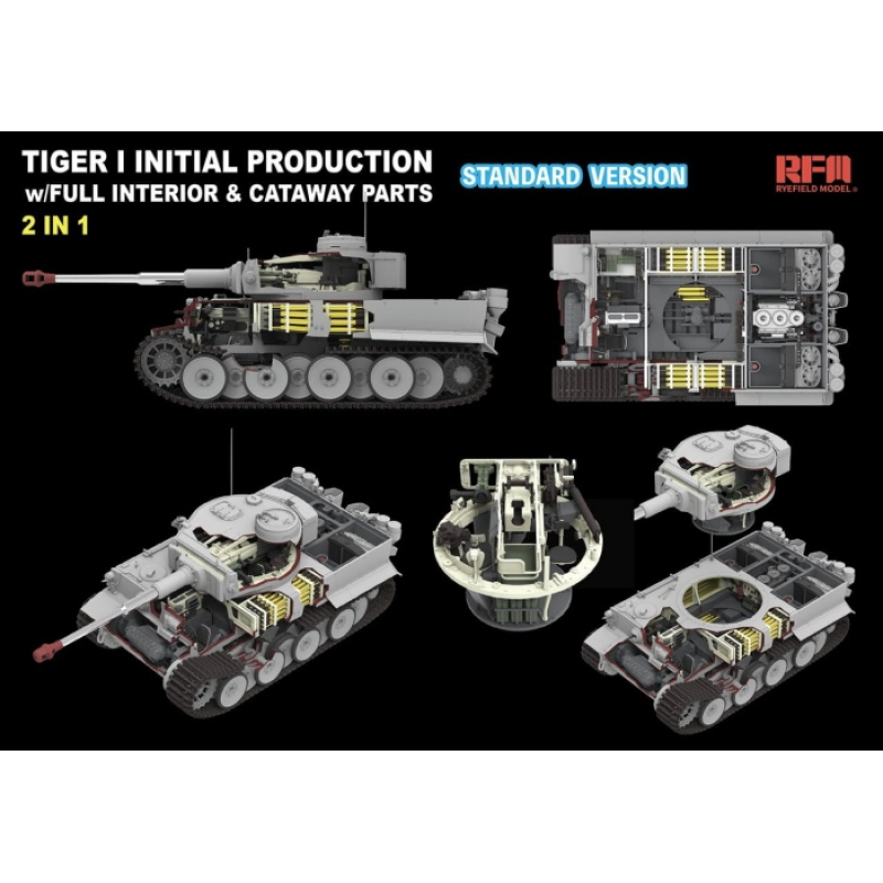 Rye Field Model RM-5130 - 1/35 Tiger I initial Prod. w. Interior ...