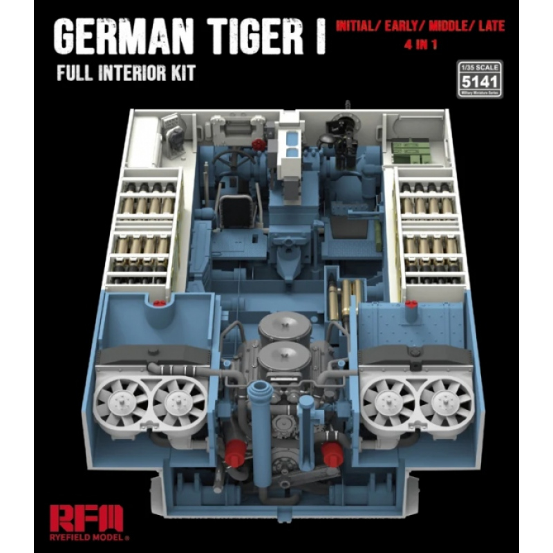 Rye Field Model RM-5141 - 1/35 German Tiger I Full Interior Set ...