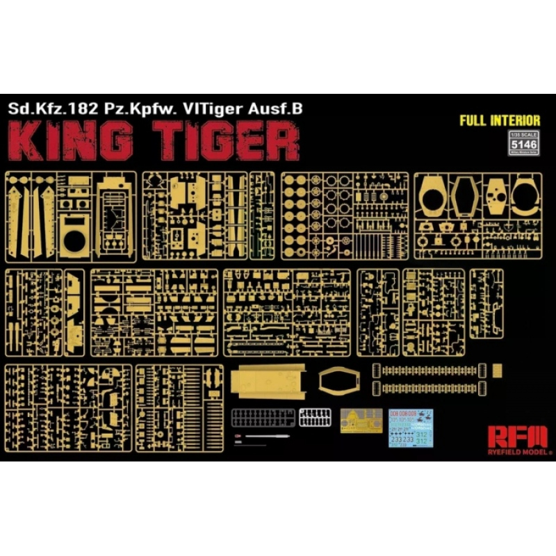 Rye Field Model RM-5146 - 1/35 Tiger II King Tiger w. Full Interior