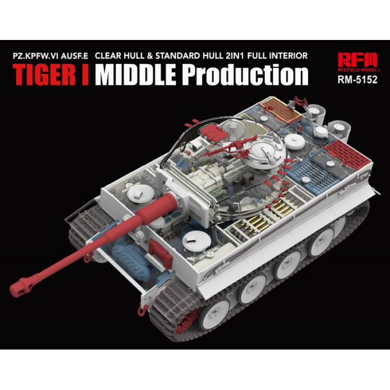 Rye Field Model RM-5152 - 1/35 Tiger I mid Prod. (Clear & Standard Hull ...