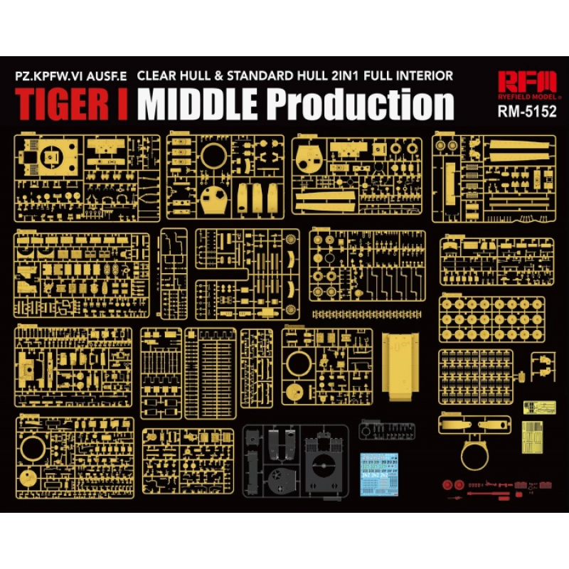 Rye Field Model RM-5152 - 1/35 Tiger I mid Prod. (Clear & Standard Hull ...