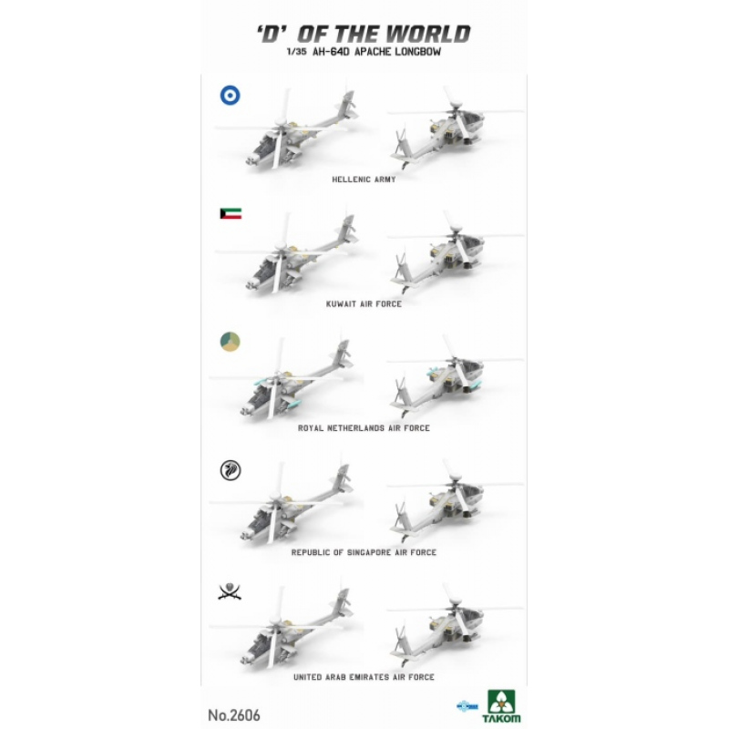 Takom 2606 - 1/35 'D' of the World AH-64D Attack Helicopter