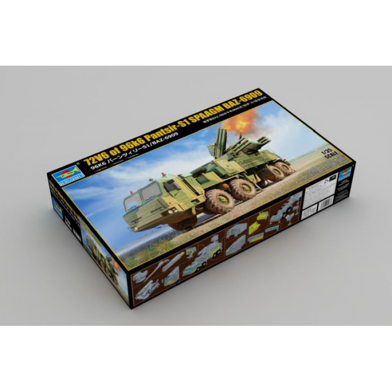 Trumpeter 01087 - 1/35 72V6 of 96k6 Pantsir-S1 SPAAGM BAZ-6909
