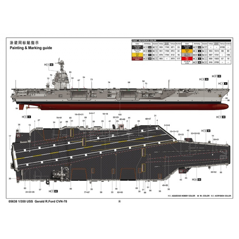 Trumpeter 05638 - 1/350 USS Gerald R.Ford CVN-78