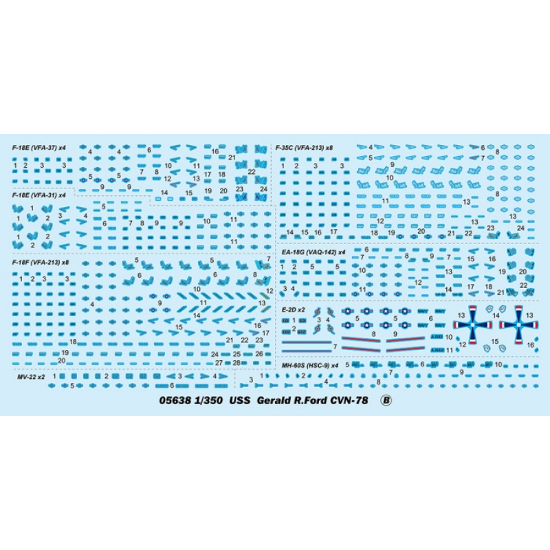 Trumpeter 05638 - 1/350 USS Gerald R.Ford CVN-78