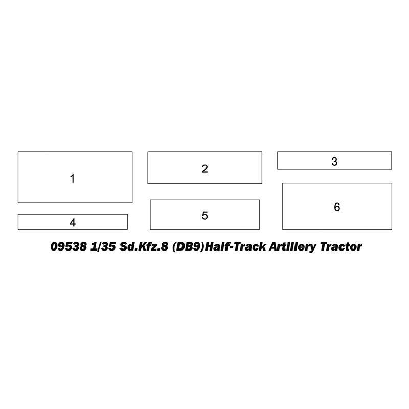 Trumpeter 09538 - 1/35 Sd.Kfz.8 (DB9) Half-Track Artillery Tractor